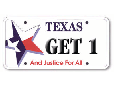 And Justice For All License Plates - TYLA
